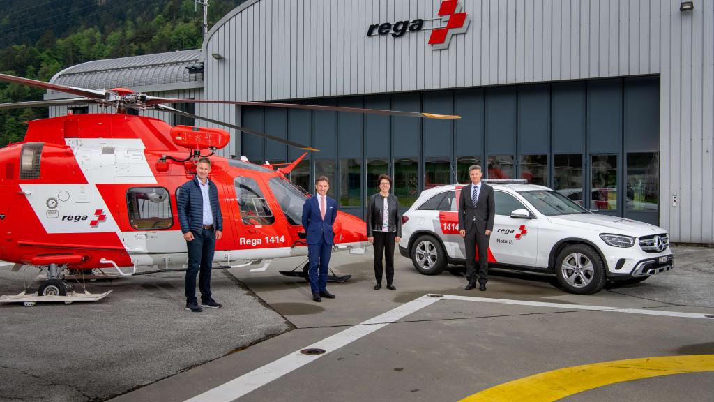 Auf der Rega-Basis Erstfeld ist jetzt auch ein Notarztauto stationiert ...